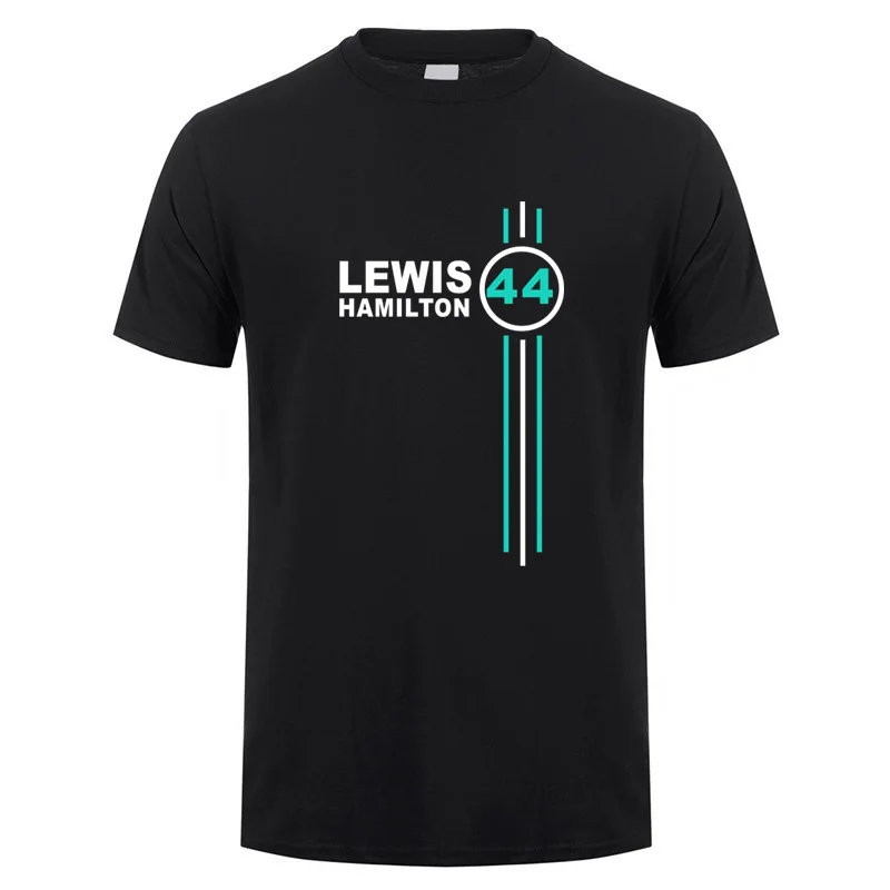Lewis-Hamilton-44-T-Shirt-Summer-Men-Cotton-Short-Sleeve-T-shirts-Lewis ...