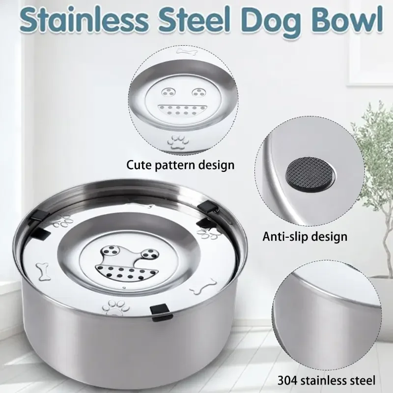Big-Capacity-Stainless-Steel-Dog-Floating-Bowl-No-Spill-Anti-Splash-Dog ...
