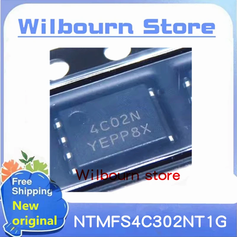 10PCS-50PCS-LOT-4C02N-NTMFS4C302NT1G-NTMFS4C302-DFN5X6-100-New-Spot ...