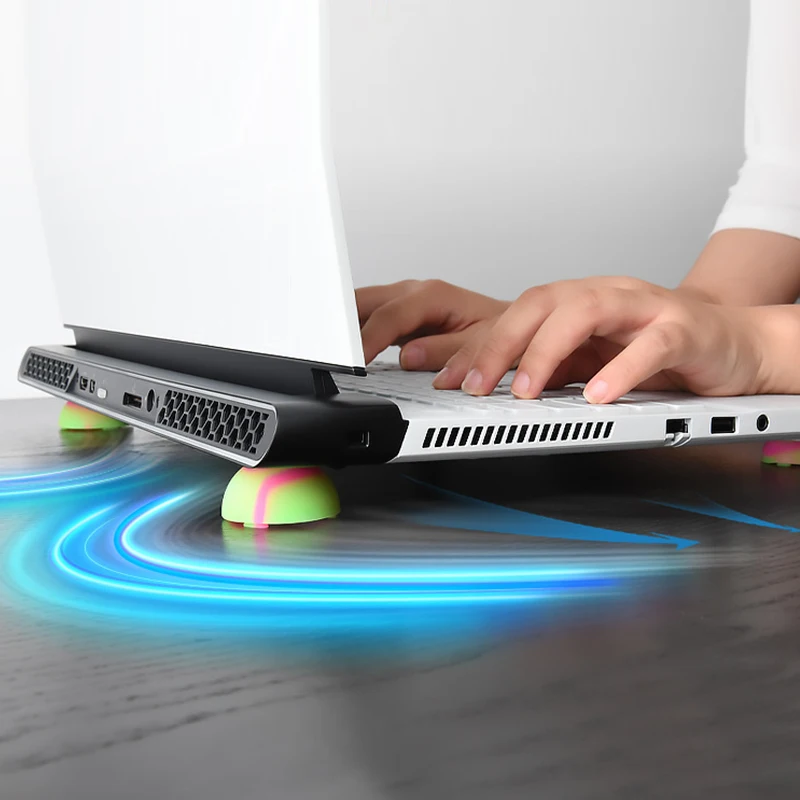 Silicone-Mini-Laptop-Cooling-Stand-Notebook-Portable-Cooler-Stand-Feet ...