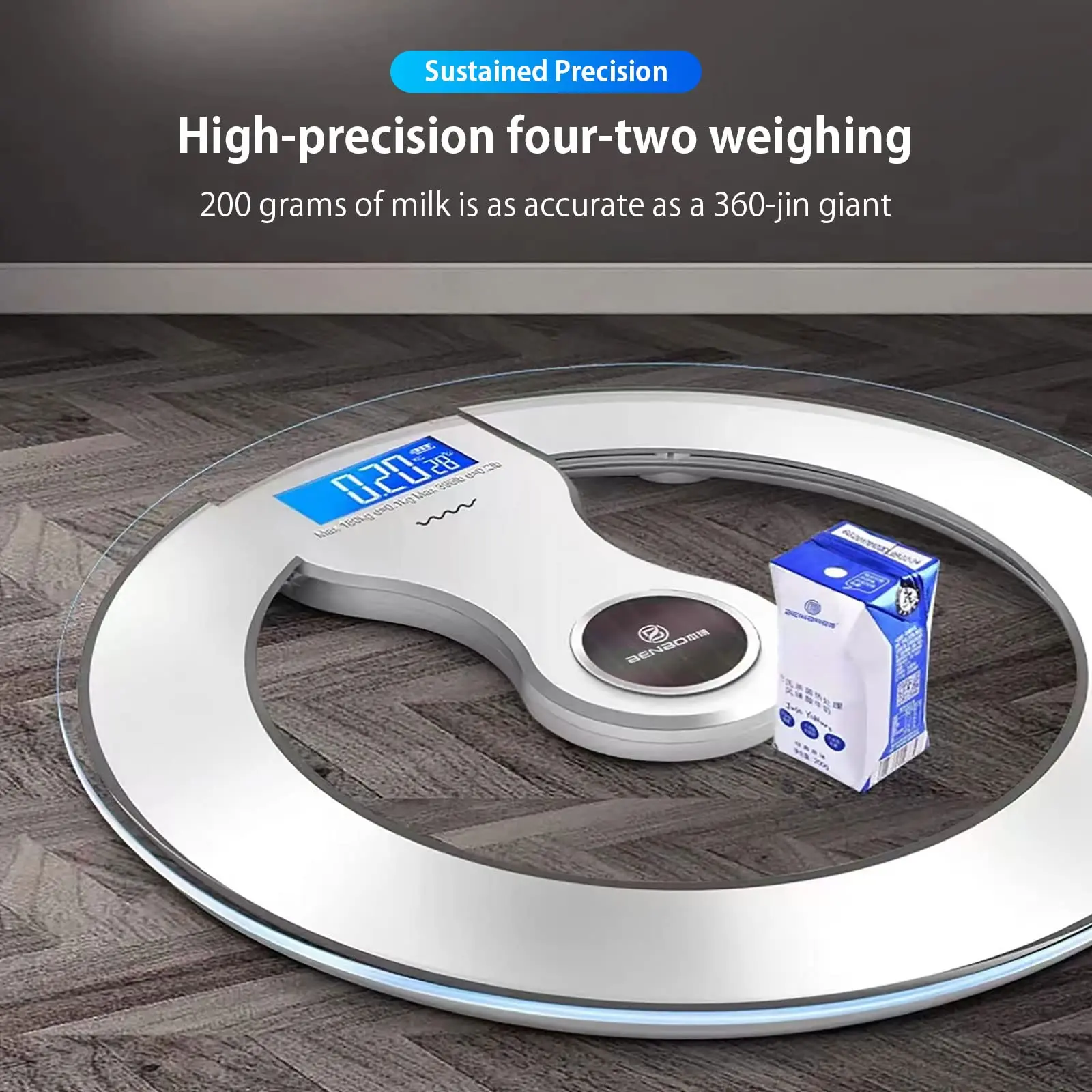 Solar-Charging-Smart-Digital-Weight-Scale-Bathroom-Scale-Large-LCD ...