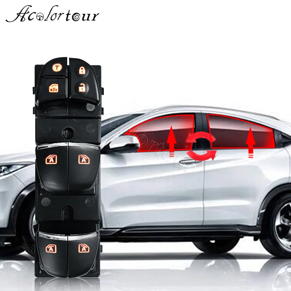 7 Led Schakelaar Ruitbediening Master Control Auto Venster Lifter Voor ...