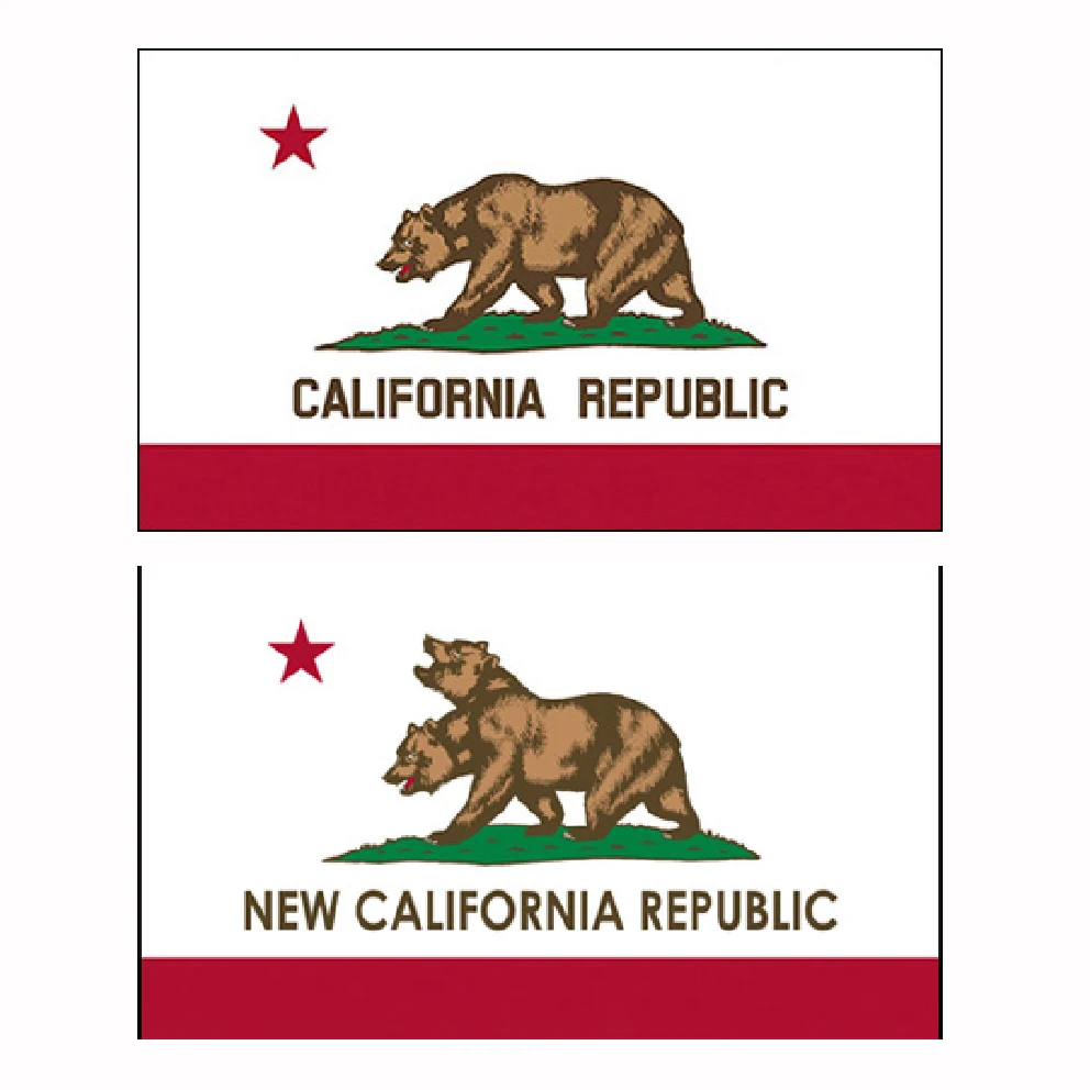 90x150 cm Us Usa State California Republic Bear Flag New California ...