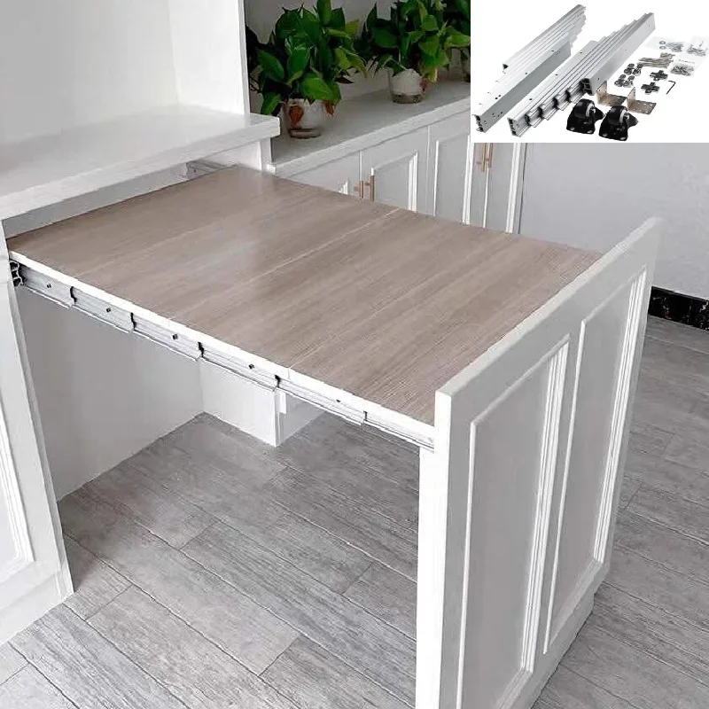 Mesa-de-comedor-plegable-rieles-deslizantes-de-aluminio-telesc-picos ...