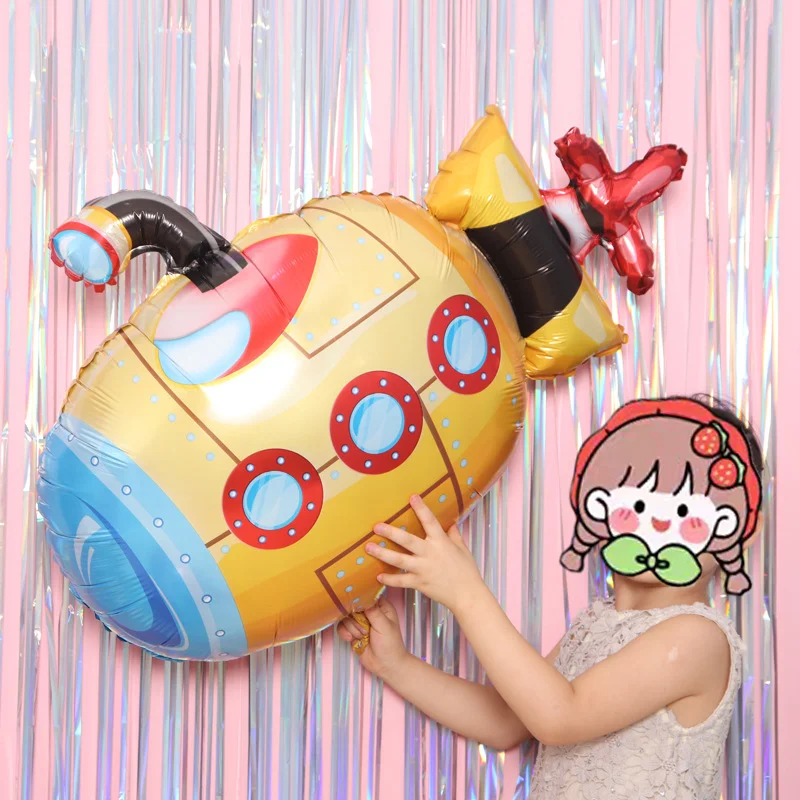 Large Ship Aluminum Foil Balloon Pirate Ship Warship Submarine ...