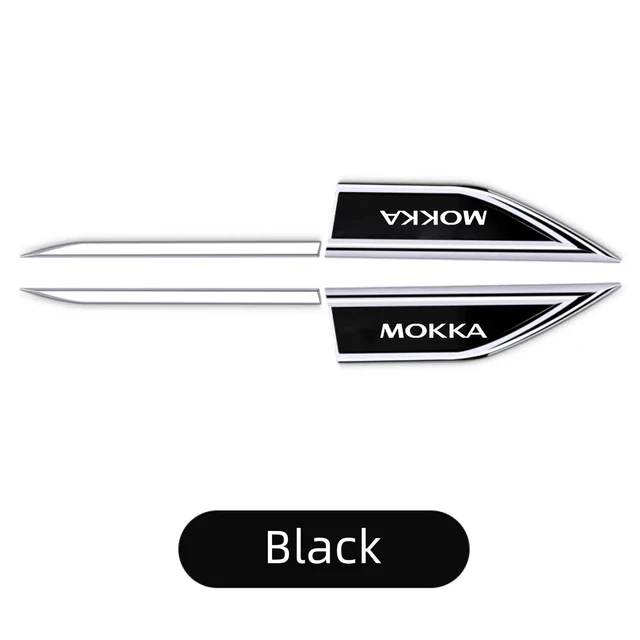 2pcs Chrome Modified Car Body Standard Fender Decoration Variant ...