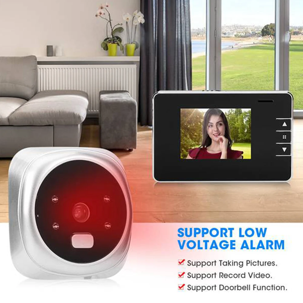 Night-Vision-Digital-Doorbell-Camera-Viewer-Electronic-Video-Door-Bell ...