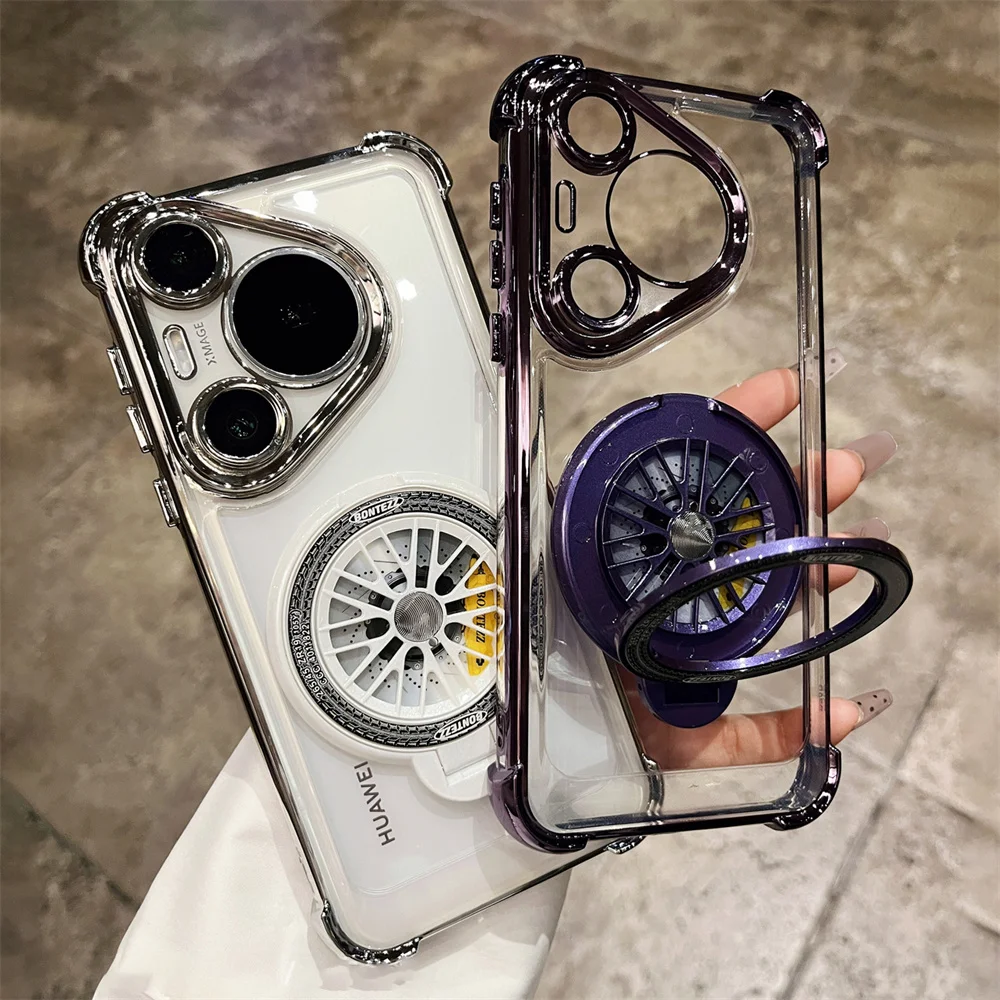 Luxury Armor Gyroscope Magnetic Phone Case for Magic5 (Black)