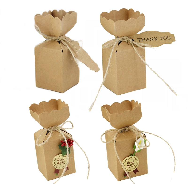 10-20-30Pcs-Kraft-Paper-Vase-Candy-Box-Floral-Favor-Gift-Boxes-Baby ...