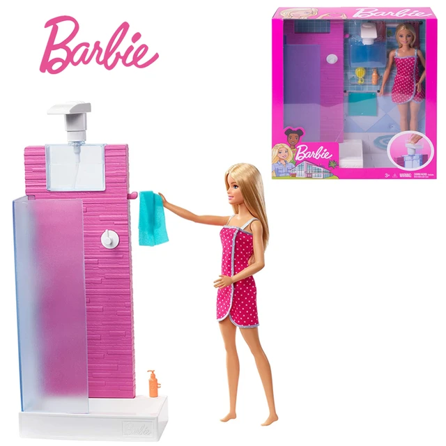 Barbie Doll Bathroom Set