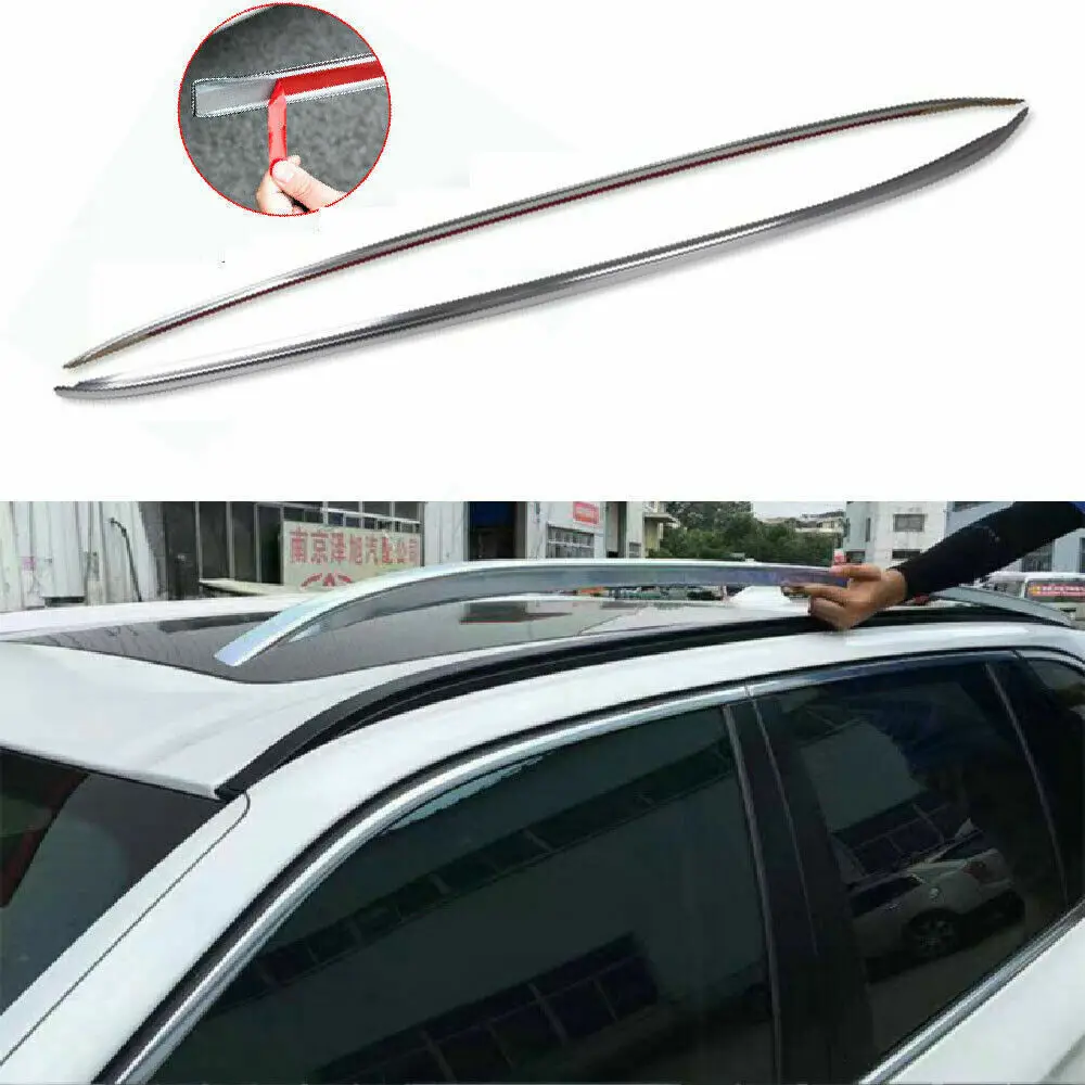 2Pcs-Aluminum-Roof-Rail-Rack-Side-Rail-Bar-Cover-for-BMW-X1-F48-2016 ...