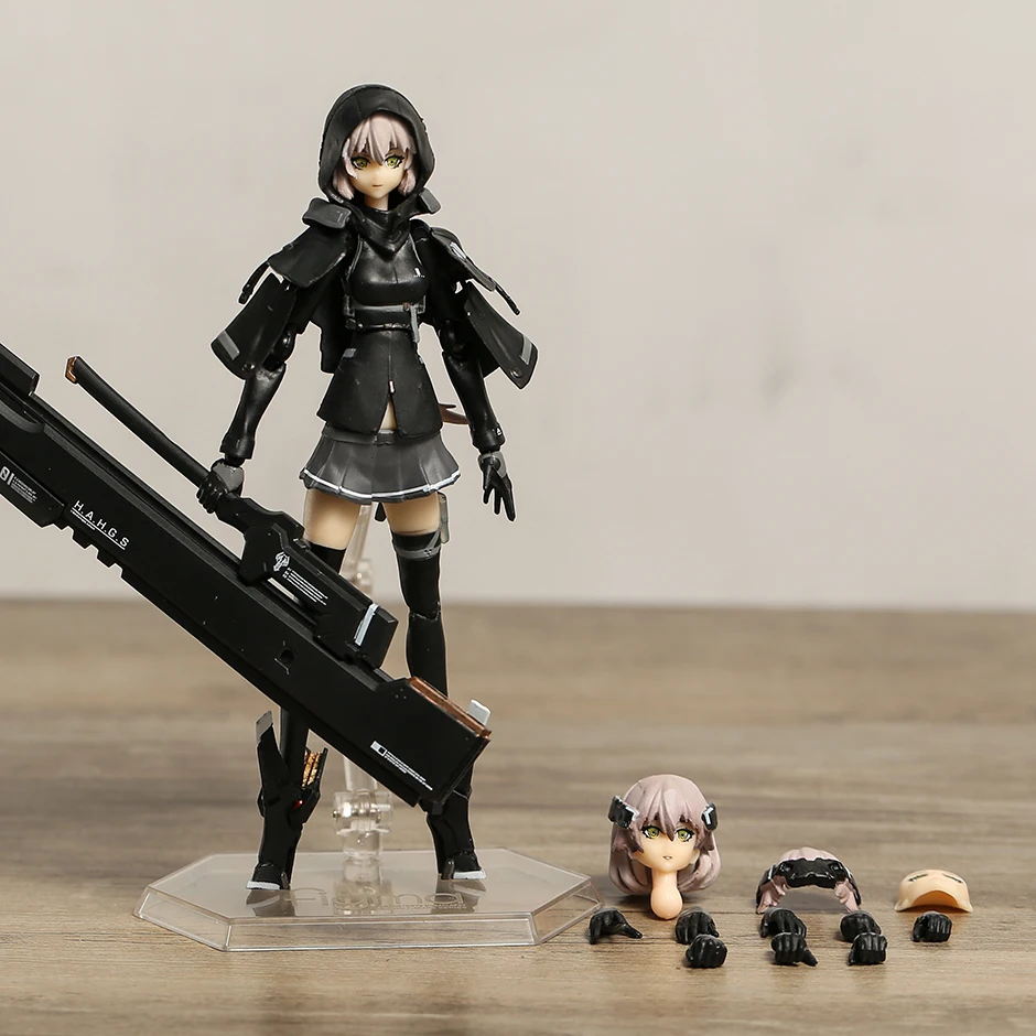 Figma figura de acción de arma pesada, juguete de PVC de chica escolar ...
