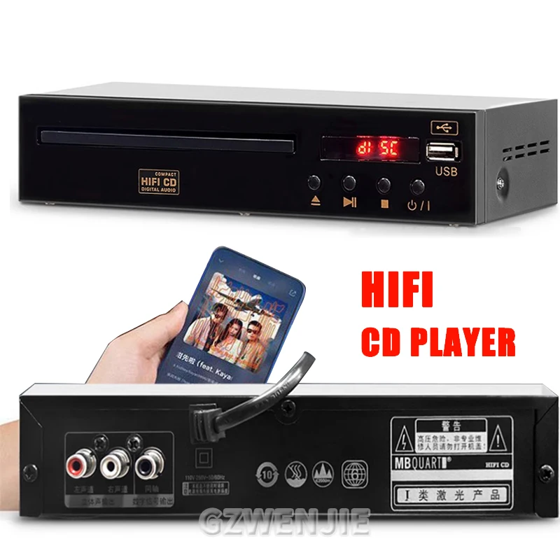 HIFI-CD-Player-Professional-Fever-Grade-Pure-CD-Lossless-Music-Player-Wireless-RCA-output-USB ...