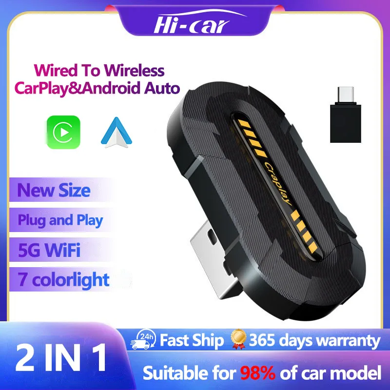 2-in1-For-Car-OEM-Wired-To-Wireless-Adapter-CarPlay-Android-Auto-Dongle ...