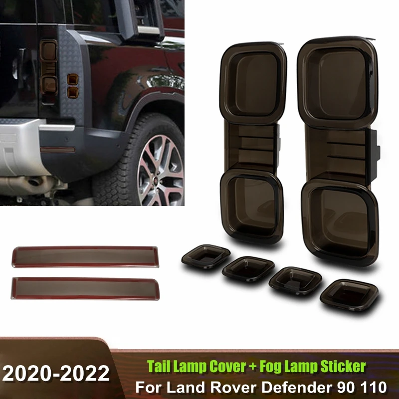 For-Land-Rover-Defender-90-110-2020-2022-Car-Tail-Lights-Cover-Brake ...