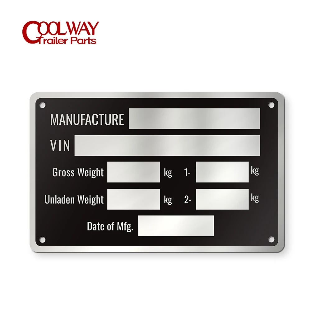 86-X-54mm-Blank-or-Engraved-Aluminum-Trailer-ID-Tag-Vin-Plate-Serial ...