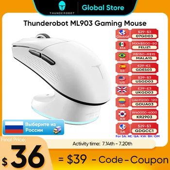 Thunderobot ML903 three-mode mouse gaming esports Wireless Bluetooth 2.4G wired 4K ultra ...