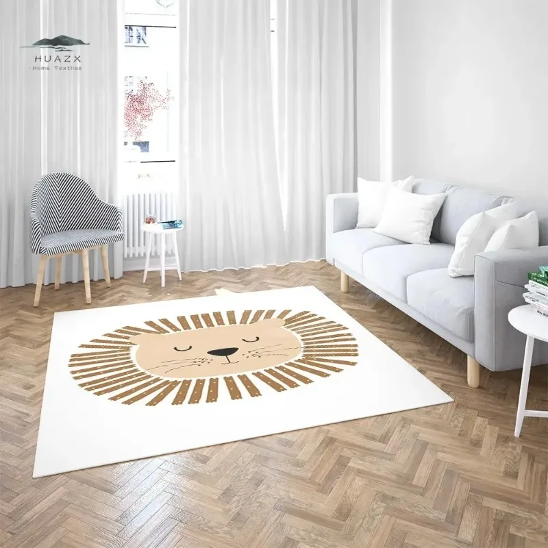 Boho-Lion-Rainbow-Rug-for-Living-Room-Bedroom-Big-Area-Safari-Animals ...