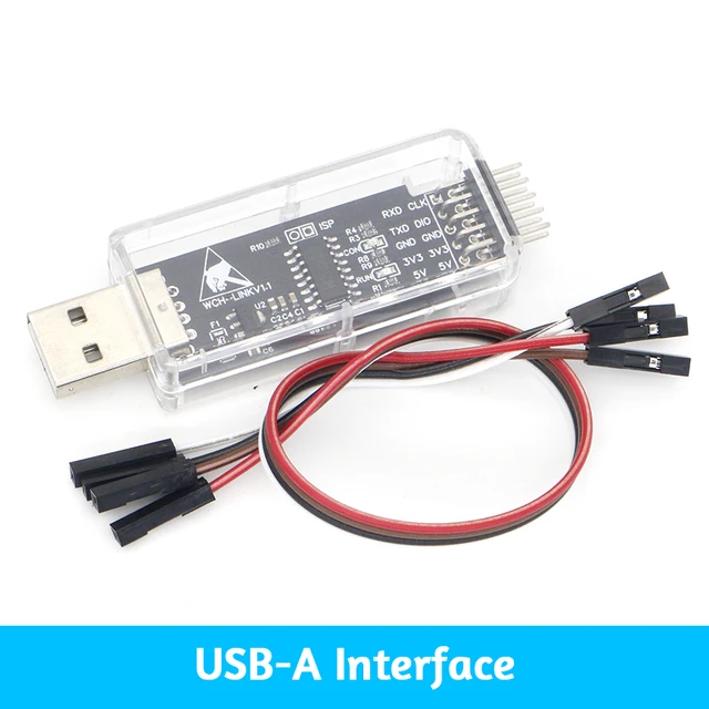 WCH-Link Emulator CMSIS-DAP download Type-C debug RISC-V online SWDTTL ARM