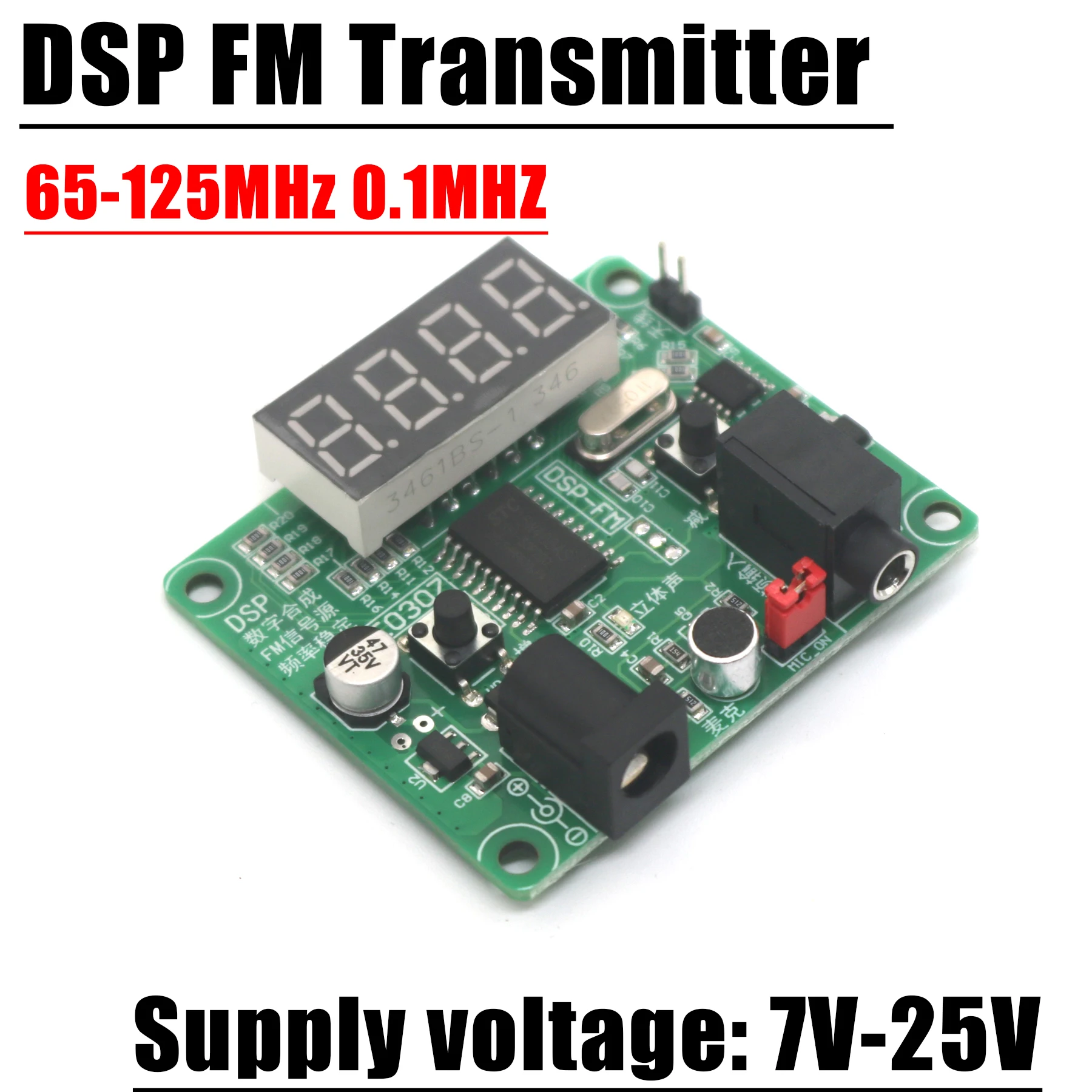 DSP-Digital-FM-Transmitter-65-125MHz-LED-Stereo-FM-Transmitter ...