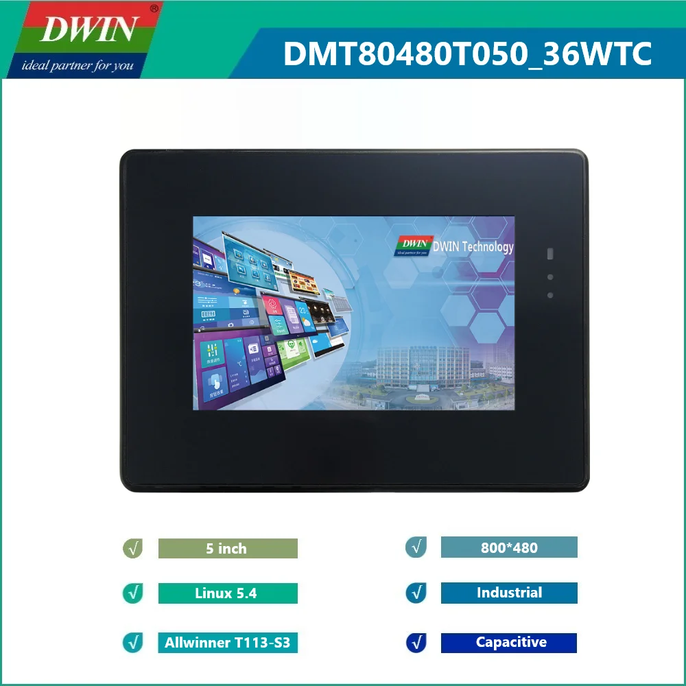 DWIN Linux Touch Display Linux5.4 Dual-core 5.0-inch 800*480 Pixels ...