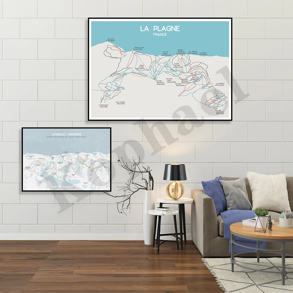 Chatel Skimap: The Ultimate French Alps Ski Map Poster for Enthusiasts ...