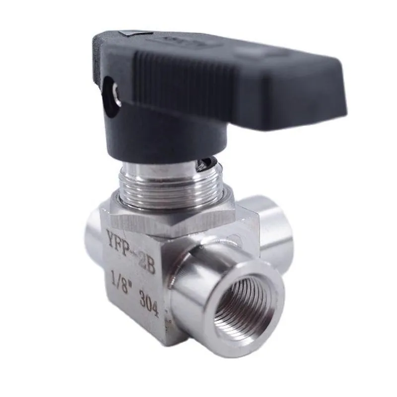 Free ship Tee Ball valve female G thread stainless steel 304 three way ...