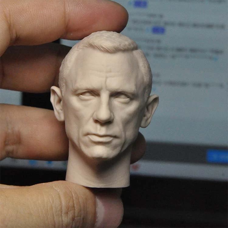1-6-Die-Cast-Resin-Picture-Model-Assembly-Kit-Daniel-Craig-Fine-Head ...