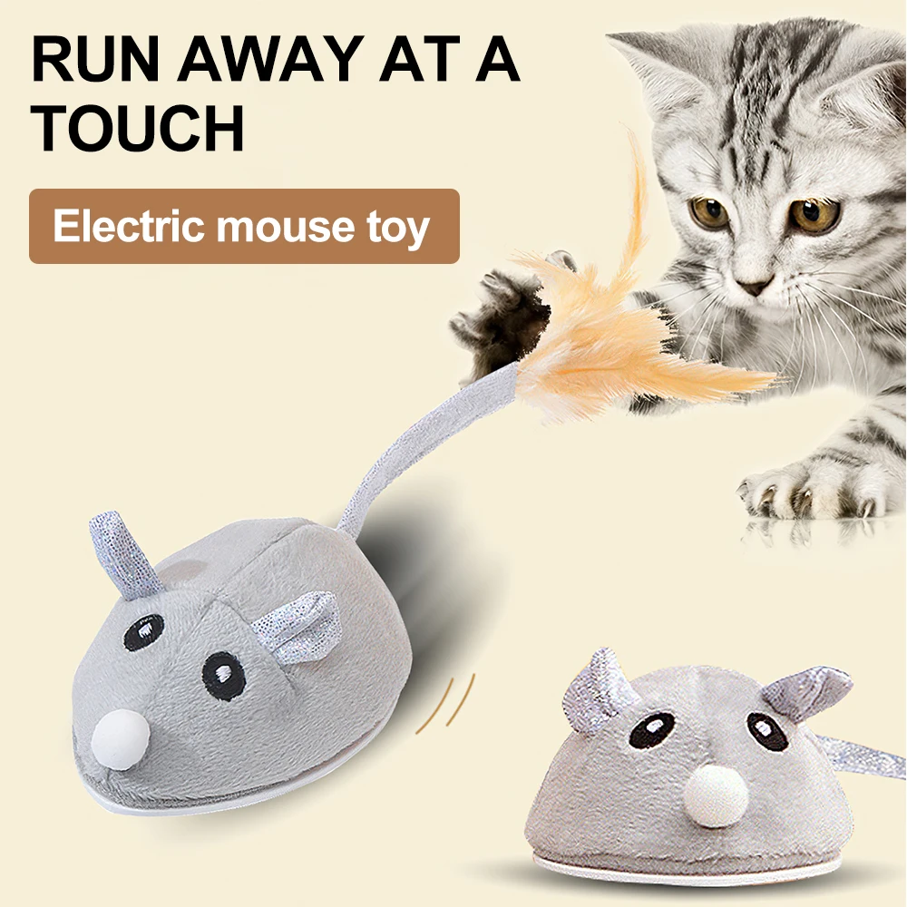 Cat-Toys-Automatic-Interactive-Plush-Mouse-Kitten-Teaser-Feather-Toy ...