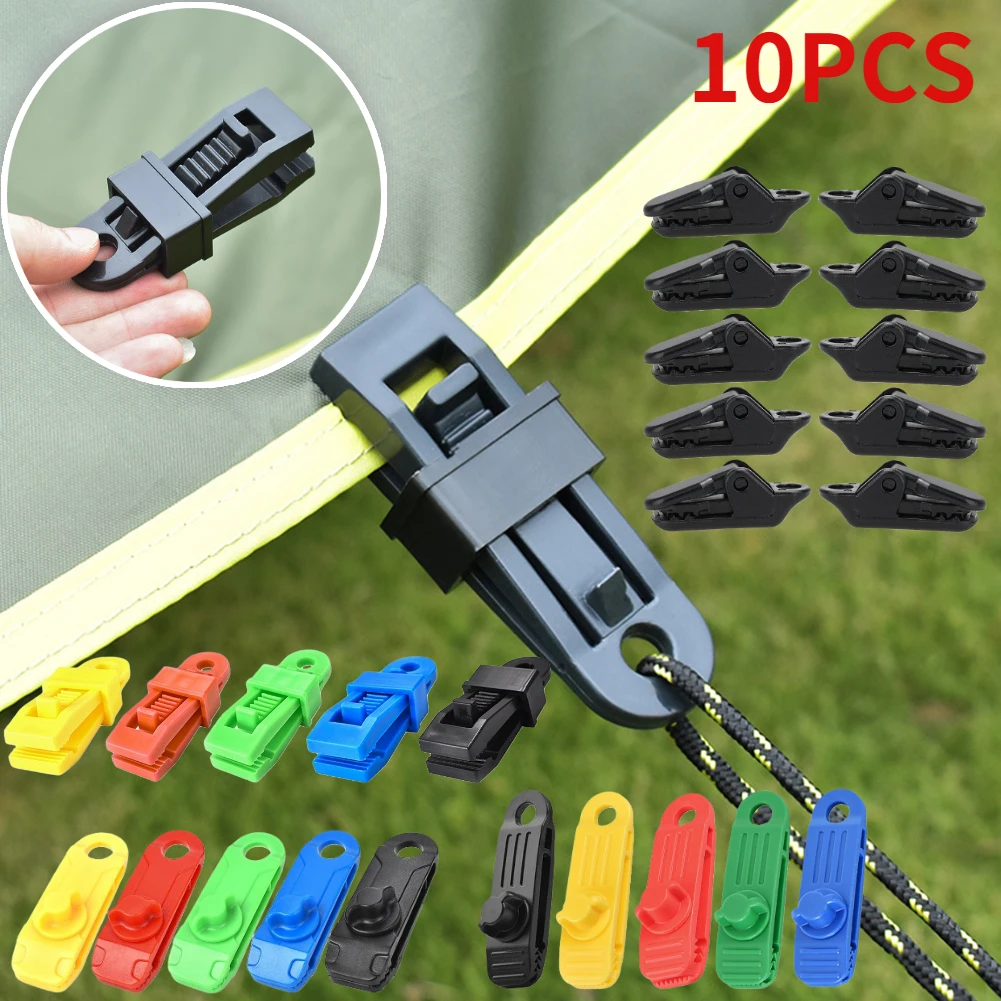 10pcs Diy Tarp Clamp Awning Tent Canopy Clamp Clip Snap Canvas Anchor ...