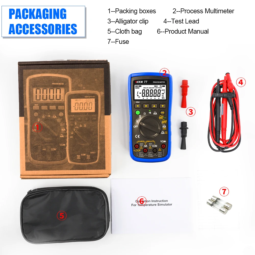 TH77 Process Signal Source Output Calibrator Meter Digital, 55% OFF