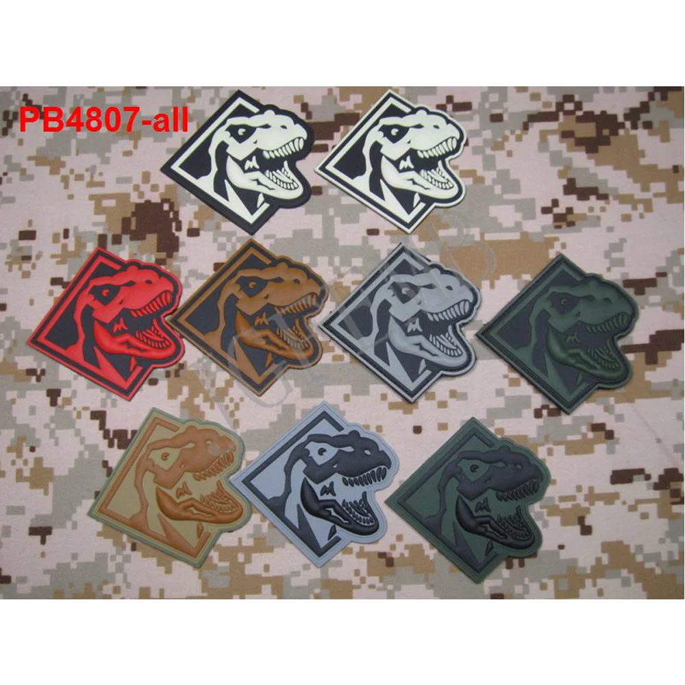 T-Rex-T-Rex-King-Dinosaurs-Triceratops-Morale-Tactical-PVC-Patch ...