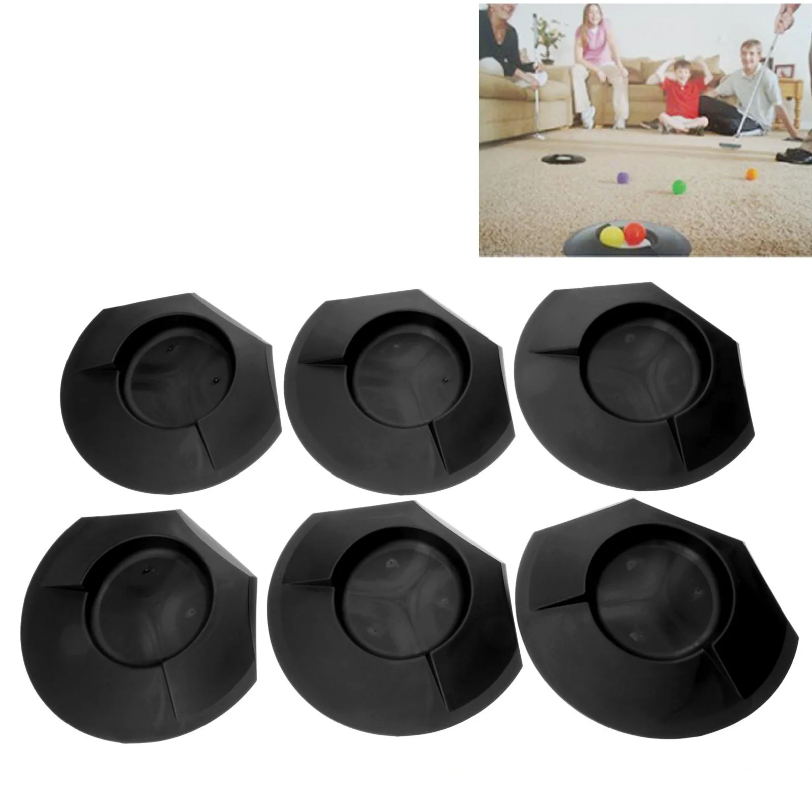 6Pcs All Direction Putter Cups Practice Golf Putting Green Cup Hole ...