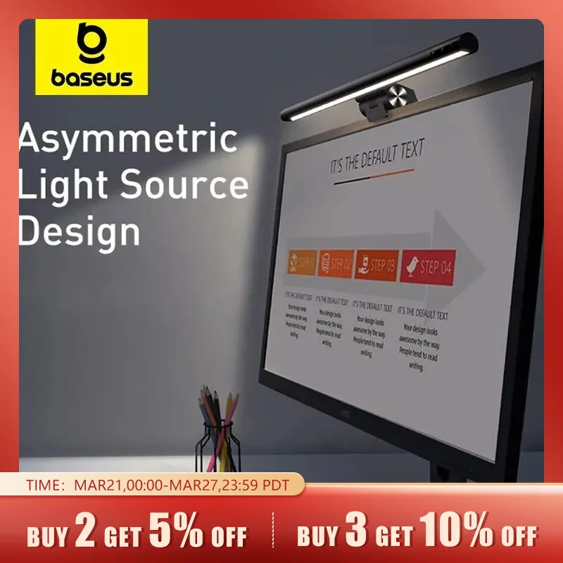Baseus-LED-Desk-Lamp-Screen-Light-PC-Computer-Laptop-Hanging-LED-Bar ...