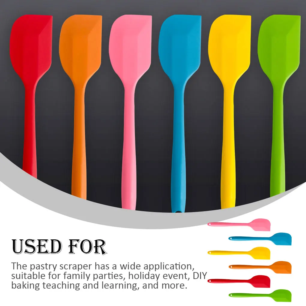 Silicone-Spatula-Cooking-Baking-Scraper-Pastry-Reliable-Long-Handle ...