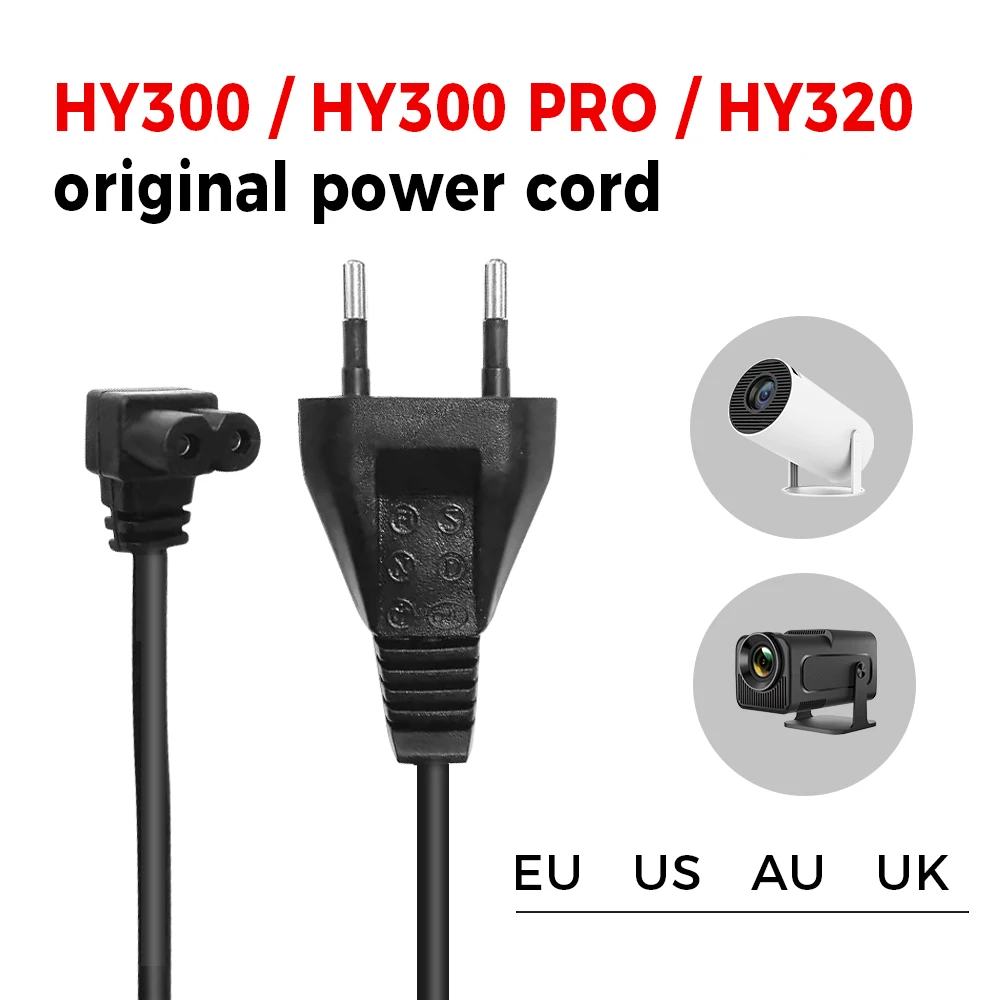 Original-HY300PRO-Projector-Accessories-Power-Cord-120cm-AC-cable ...