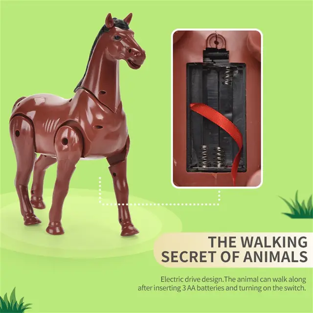 Battery Operated Cattle Cow Toy Horse Rabbit Zebra Livestock Animals ...