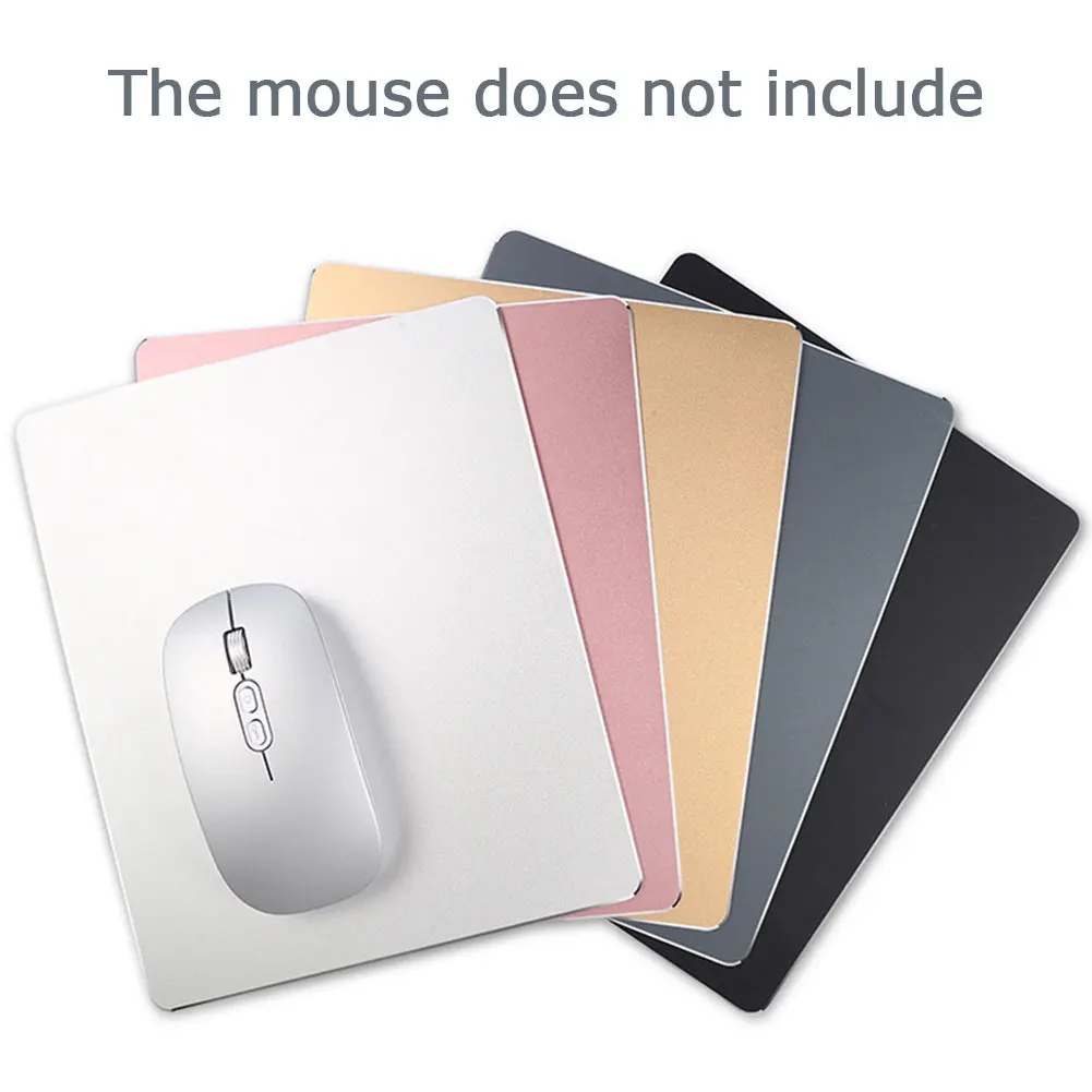 Aluminum-Alloy-Mouse-Pad-Bottom-Non-slip-Waterproof-Double-sided-Metal ...