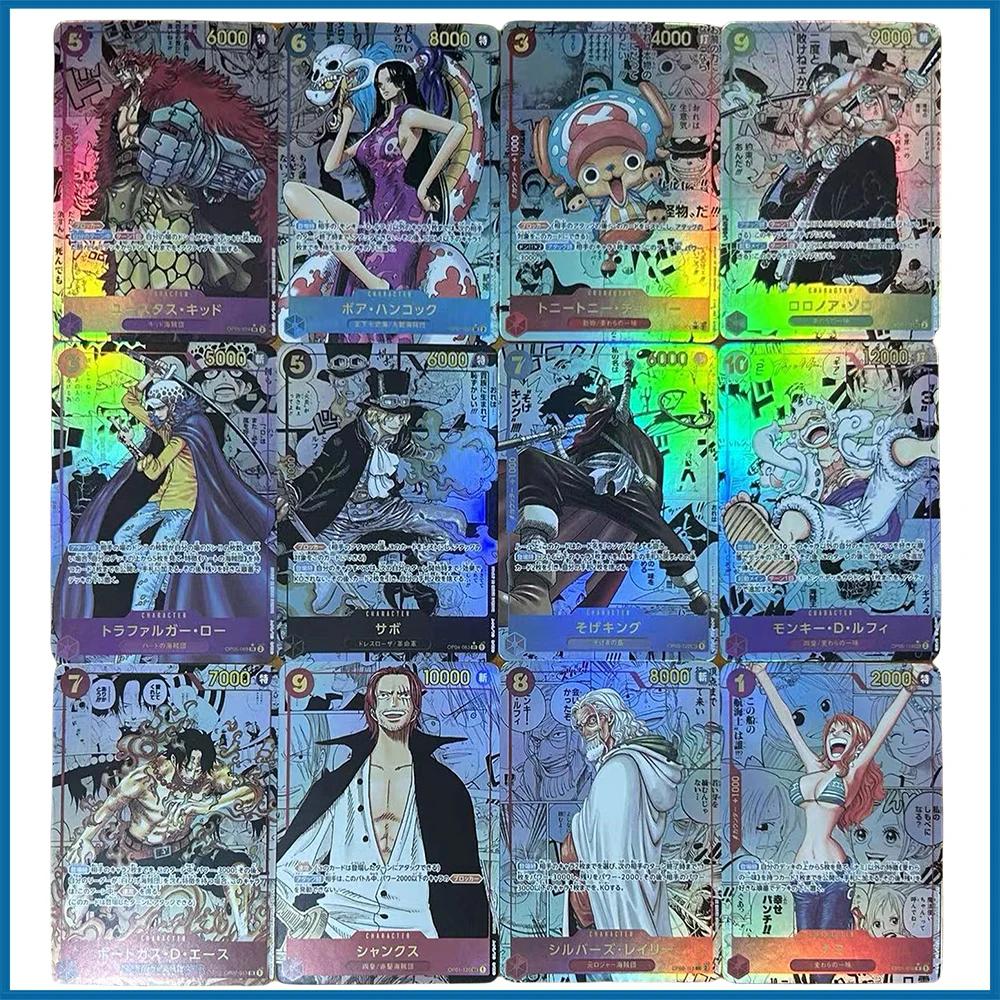 Anime One Piece DIY ACG Silvers Rayleigh Nami Manga Premium Flash Card ...