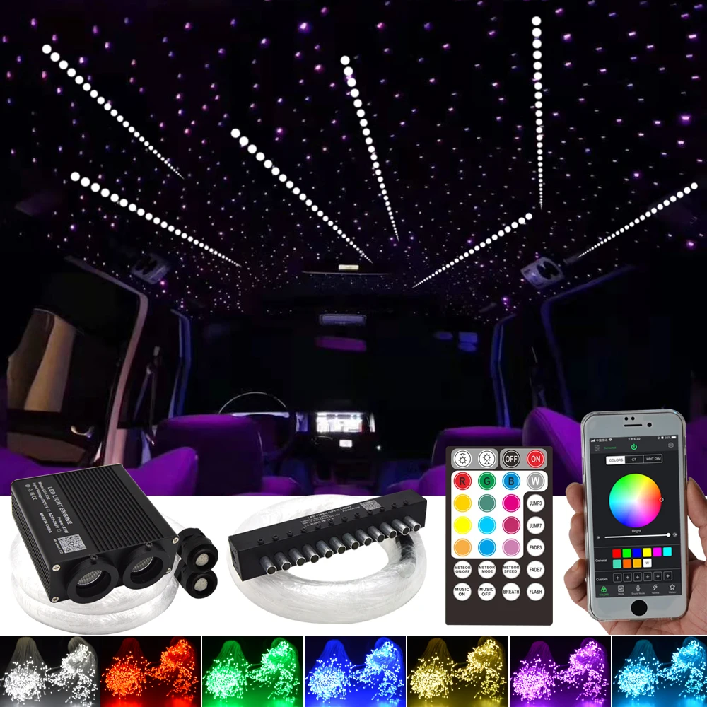 32W Double Engine Starry Sky Car Room Auto Meteor Starlight Headliner ...