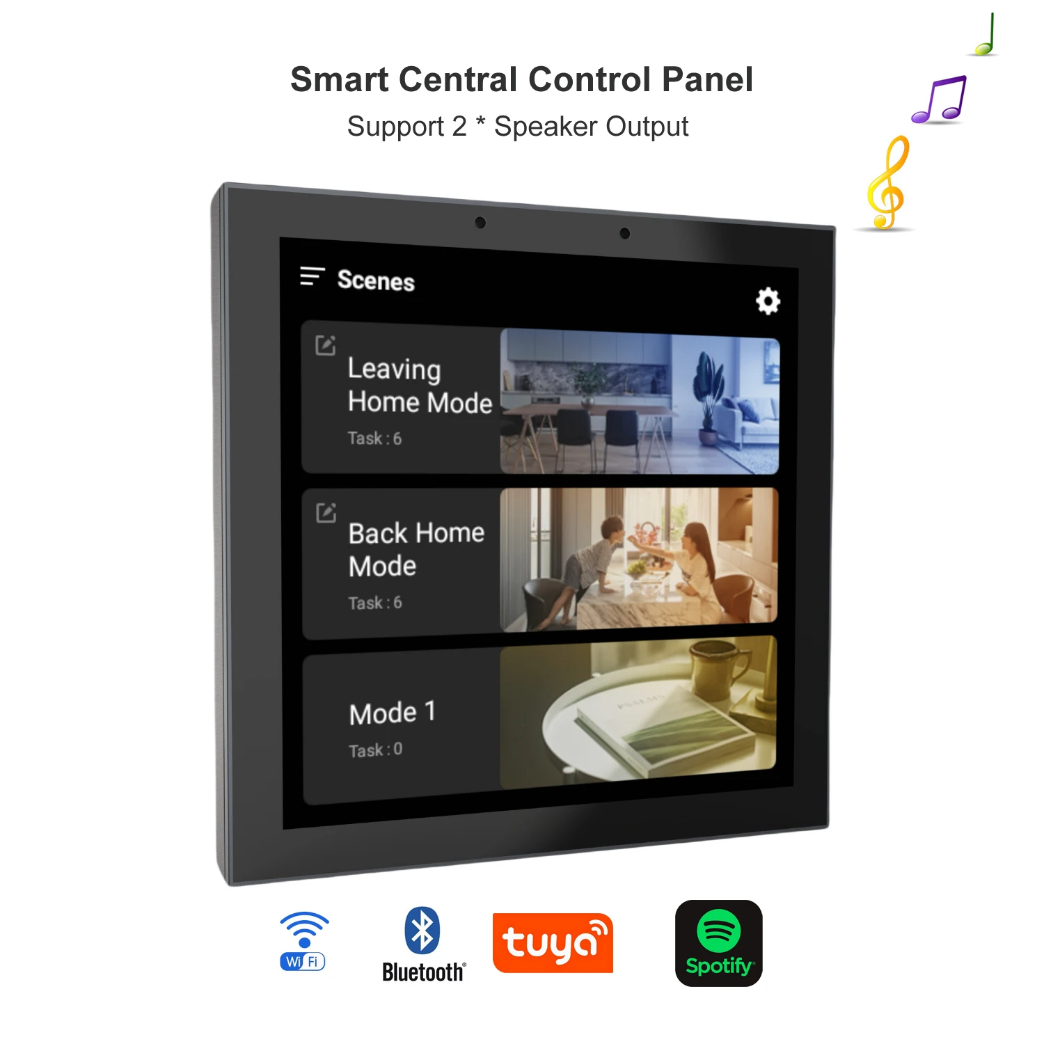 4" Smart Touch Screen Tuya Intelligent Central Control Panel WiFi ...