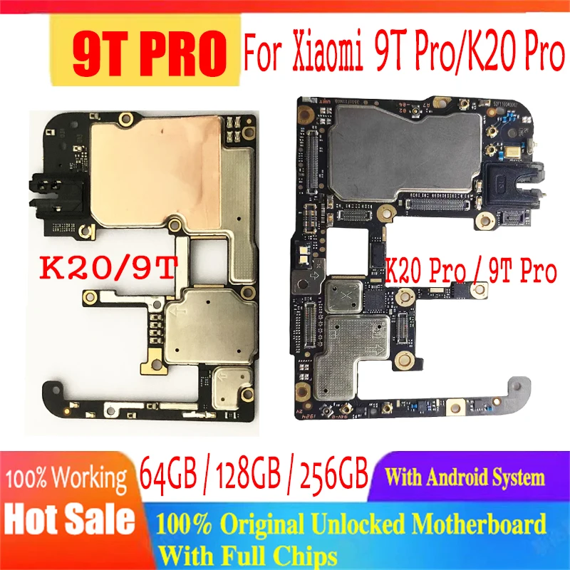 Para Xiaomi 9t Mi9t M9t Mi 9t Pro REDMI K20/ K20 Pro Motherboard Com ...