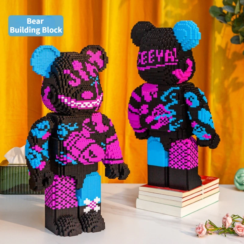35cm-DIY-JINX-Bearbricked-Bear-Building-Block-Kid-Toy-Figure-Violence ...