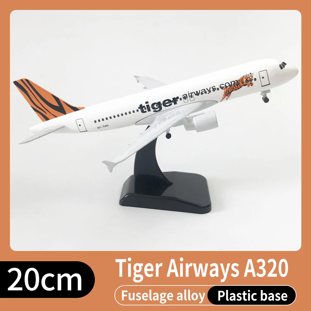 Metal Aircraft Model 20cm 1:400 Tiger Airways A320 Metal Replica Alloy ...