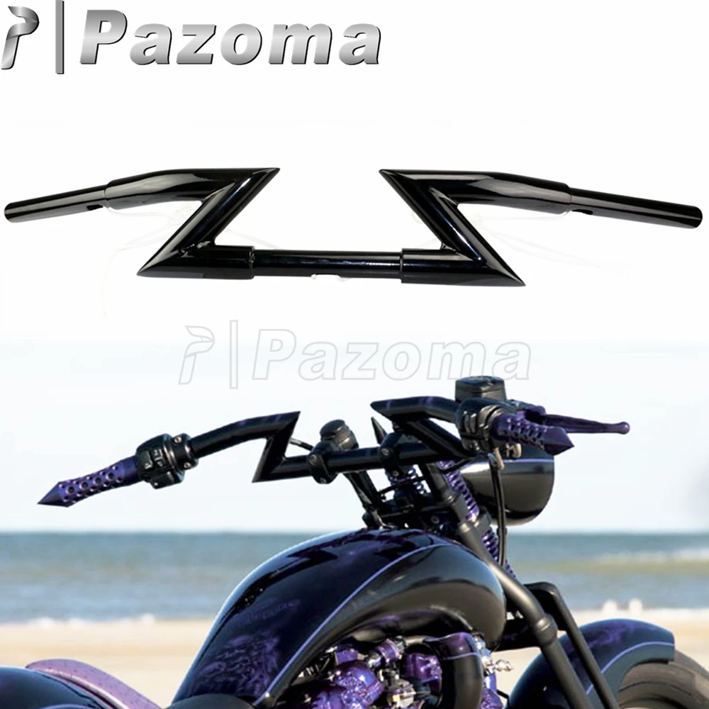 Manillar-de-motocicleta-25mm-1-para-Harley-Chopper-Bobber-Cafe-Racer ...