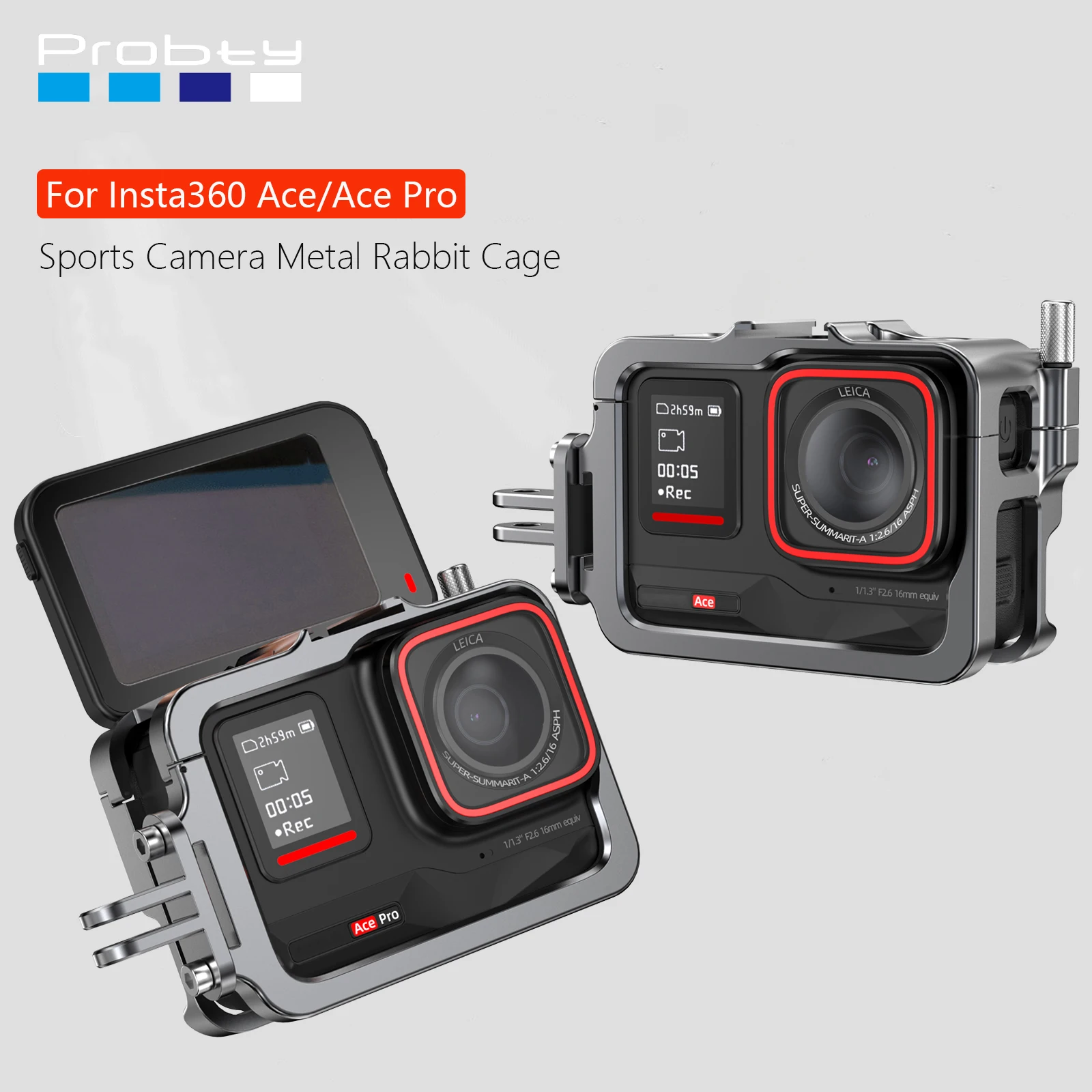 For-Insta360-Ace-Pro-Metal-Rabbit-Cage-Ace-Action-Camera-Bezel-Camera ...