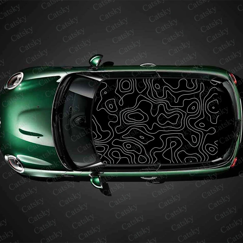 Customizable-Topographic-Car-stickers-decals-car-roof-sunroof ...