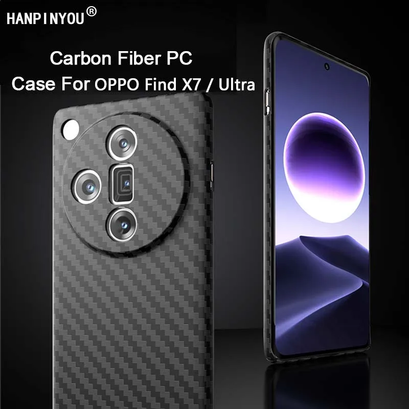 Carbon-Fiber-PC-Case-For-OPPO-Find-X7-Ultra-Thin-Anti-Fingerprint-Heat ...