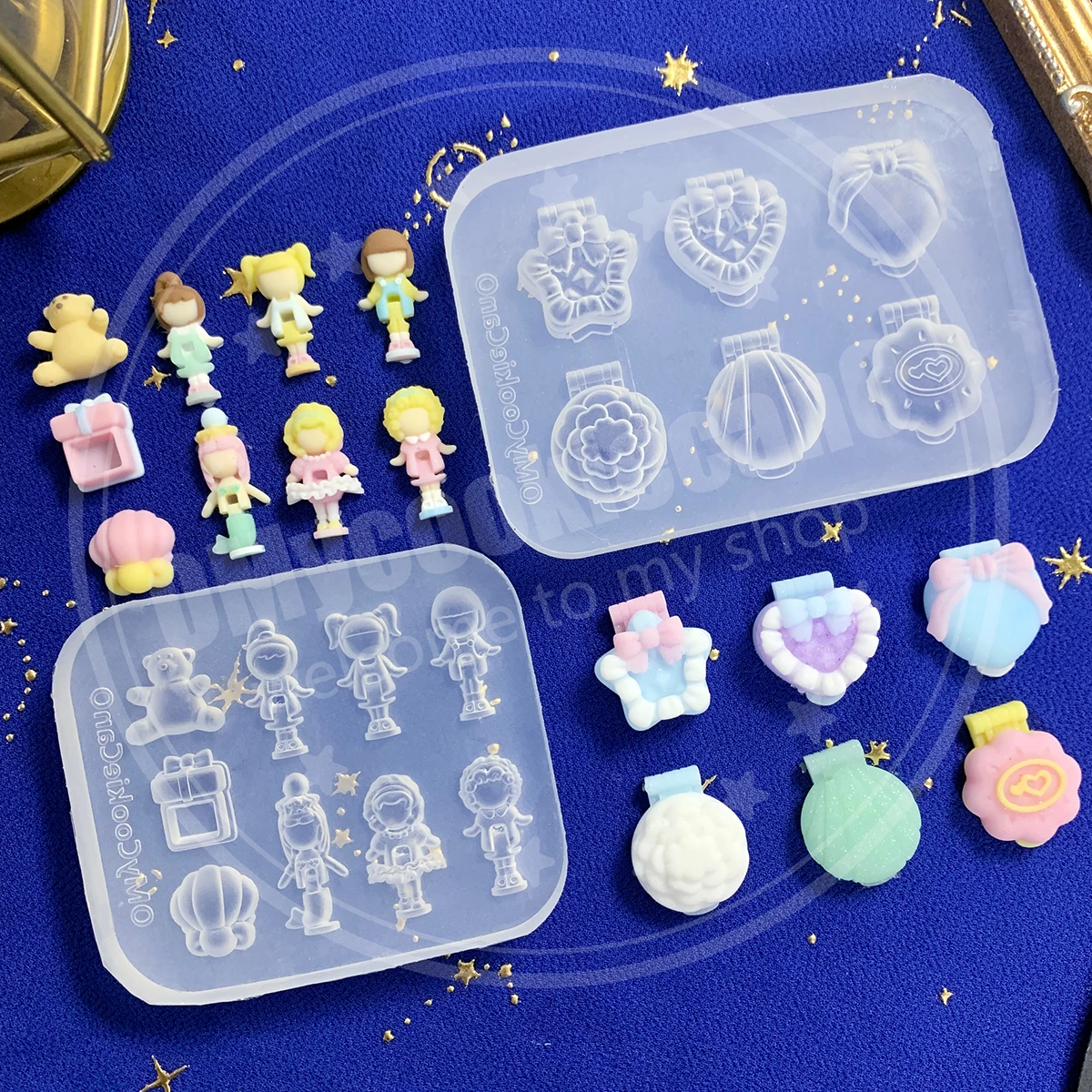 Super-cute-PP-pocket-clear-transparent-silicone-mold-resin-molds-shake ...