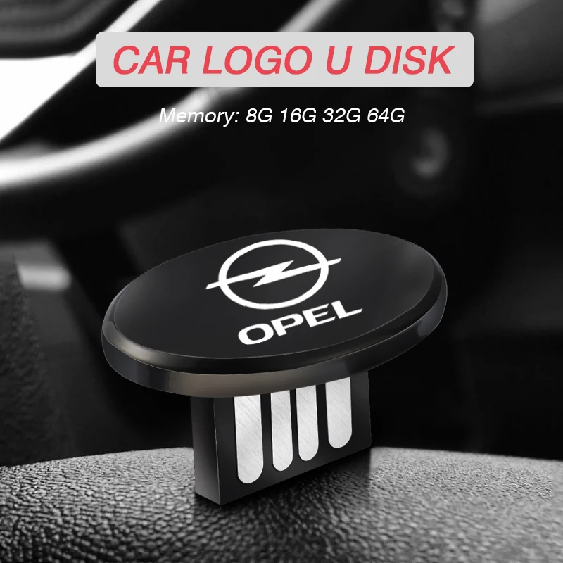 Mini U Disk Car Logo Flash Drive USB Memory For Opel Corsa Astra ...